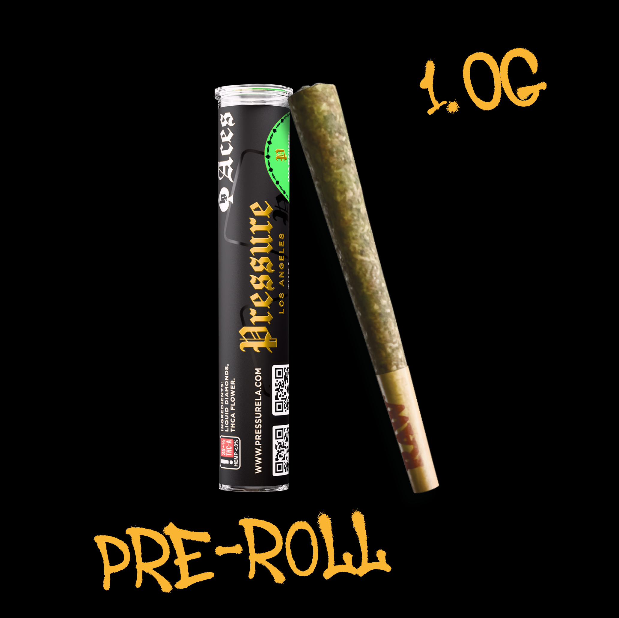 Pressure LA 1g THC-A LIQUID DIAMONDS ACES PRE-ROLLS – Pressure Los Angeles